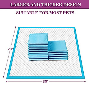 IMMCUTE Extra Large Dog Pee Pads 28"x30"-50 Count | X-Large Puppy Pee Training Pads Super Absorbent & Leak-Proof | Disposable Pet Piddle and Potty Pads for Puppies | Dogs | Doggie