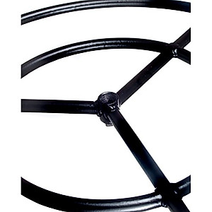 Black Steel Fire Ring - 22 inch
