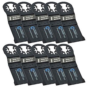 Versa-Tool DB10B Versa Tool 35mm Bi-Metal Blade Compatible with Fein Multimaster, Dremel, Bosch, Craftsman, Ridgid Oscillating Tools / 10PK