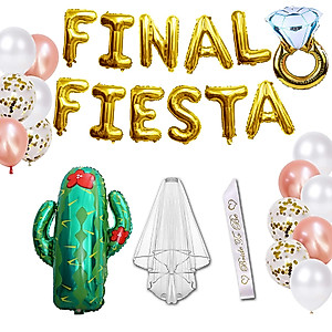Final Fiesta Bachelorette Party Decorations – Fiesta Bridal Shower Decorations Bachelorette Party Favors – Bachelorette Balloons Decor – Bachlorette Beach Fiesta Bachelorette Decorations Supplies