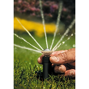 Rain Bird 12SA-RVAN Mini Rotary Pop-Up Spray, Hand Adjustable 45° - 270° Pattern, 13' - 18' Spray Distance, 4" Pop-up Height