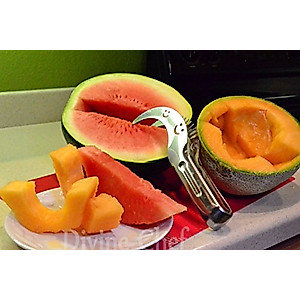 As Seen On TV Watermelon Slicer & Corer by Divine Chef | Satisfaction Gaurantee! | Cut Watermelons quickly, and easily without the mess
