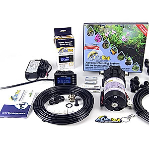 MistKing MKAMS5-125-300 5th Generation Advanced Misting System for Patio, Greenhouse, or Terrarium Cooling with Small Reservoir Filter