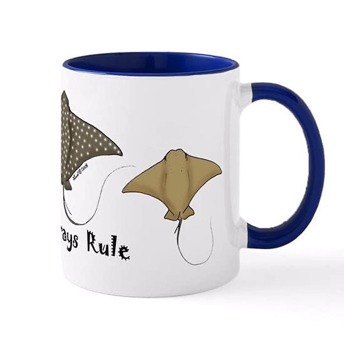 CafePress Stingrays Rule Mug Ceramic Coffee Mug, Tea Cup 11 oz