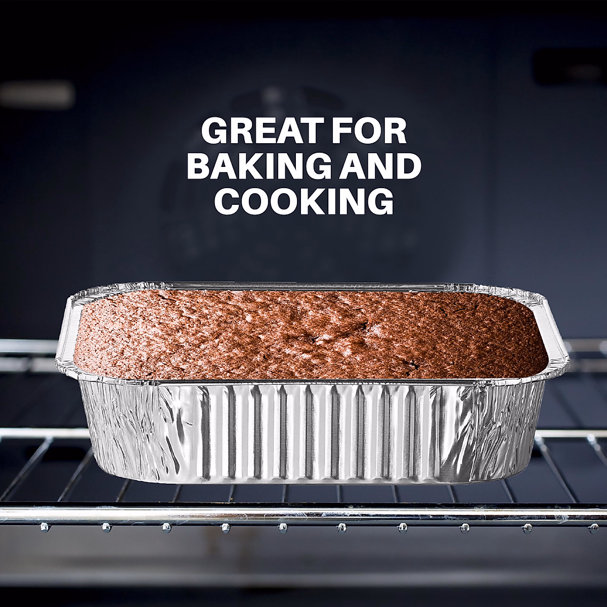 MontoPack 8” Disposable Aluminum Foil Square Baking Pans | 8 x 8 Cake Pan Tin for Broiling, Toaster Oven, Meal Prep, Roasting, Take Out | 20 Pack (8" X 8" Without Lids)