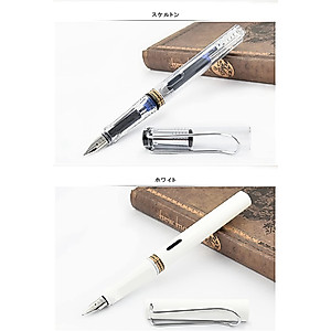 Lamy Vista Fountain Pen (12M) Transparent & 5 Black Ink Cartridges