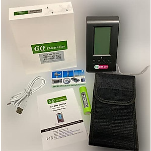 EMF Meter,Advanced GQ EMF-390 Multi-Field Electromagnetic Radiation 3-in-1 EMF ELF RF meter, 5G Cell Tower Smart meter Wifi Signal Detector RF up to 10GHz with Data Logger and 2.5Ghz Spectrum Analyzer