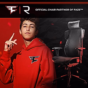 RESPAWN FLEXX Gaming Chair Mesh Ergonomic High Back PC Computer Desk Office Chair - Adjustable Lumbar Support, Seat-Slide, 115 Degree Syncro-Tilt Recline, 2D Armrests & Headrest, 300lb Max - Black