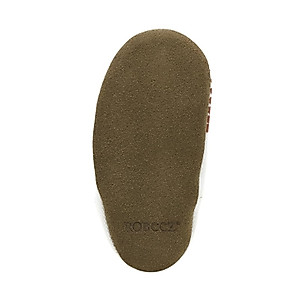 Robeez Dino Dan Flat (Infant), Pale Grey, 6-12 Months M US Infant