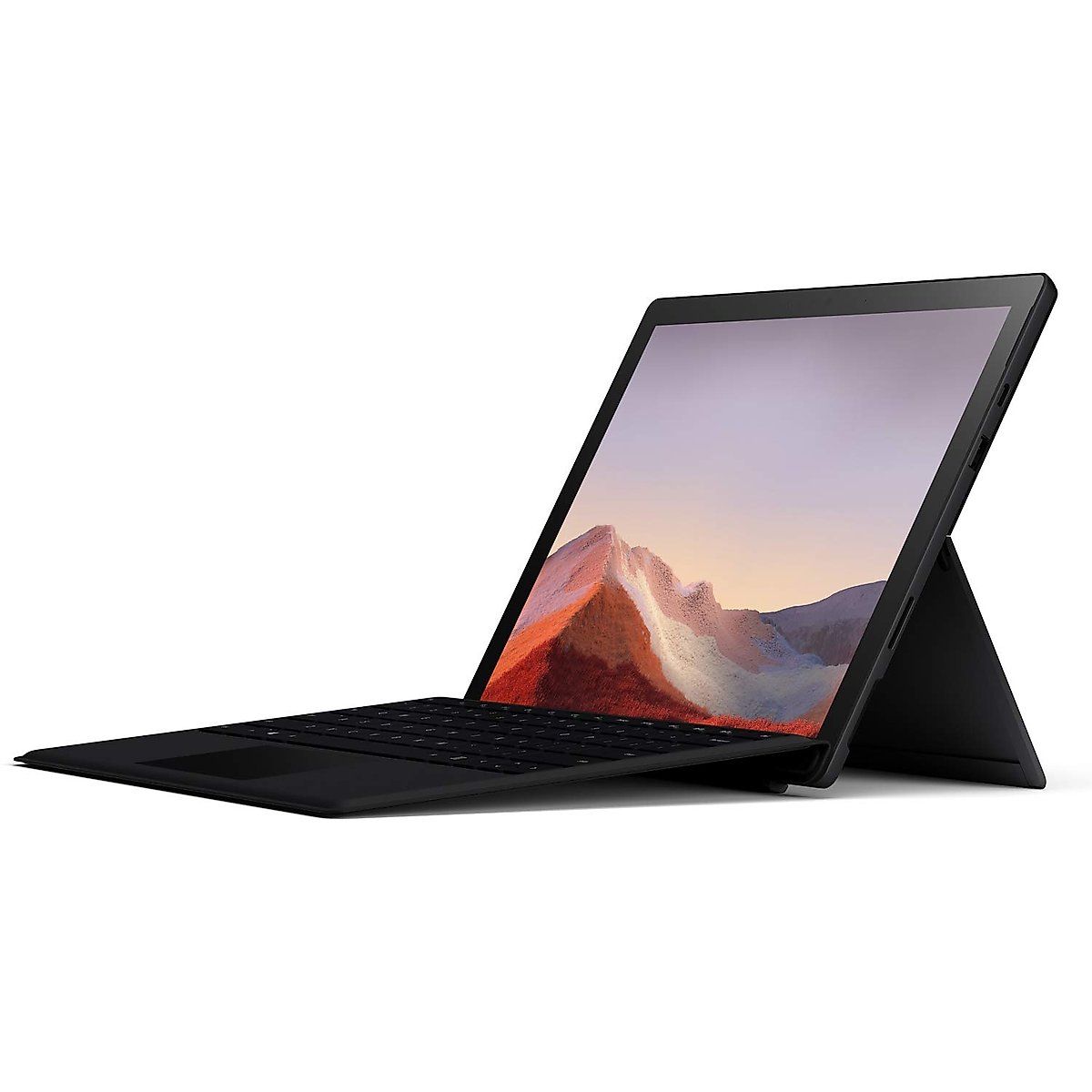 Microsoft QWV-00007 Surface Pro 7 12.3" Touch Intel i5-1035G4 8GB/256GB Black Bundle with Type Cover Keyboard + Elite Software Office Suite, Photo Editor, PDF Editor, PCmover +1YR CPS Protection Pack