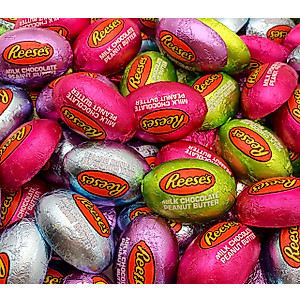 Peanut Butter Milk Chocolate Half Eggs Candy, Bulk Pack 3 Pounds