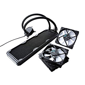 Fractal Design Celsius S36-360 mm Radiator - Silent Liquid CPU Cooler - PWM - Intelligent Controls - 3X Fractal Design Dynamic X2 PWM GP-12 120Mm Silent Fans Included - 1/4" Fitting - Black