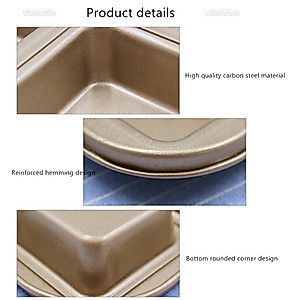 XZJMY Bun Pan,Muffin Pan,Mini Square Cake Pan,6 Cup Non-Stick Cupcake Baking Pan for Making Muffins or Cupcakes (6 cavity)