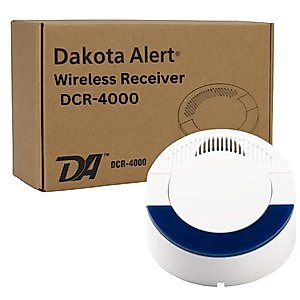 Dakota Alert Wireless Receiver- DCR-4000 Up to 1 Mile Operating Range - Compatible with All Dakota Alert 4000 Series Sensors: SBB-4000, DCHT-4000, DCMT-4000, DCPT-4000, and UT-4000 Transmitters