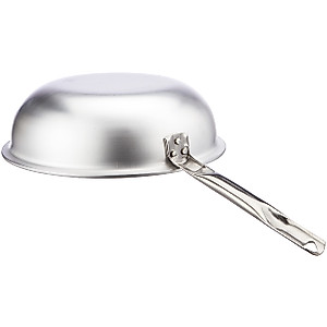 Pentole Agnelli Professional Aluminum Line Mantecare Frying Pan 5 mm Radiant, 28 cm, Silver