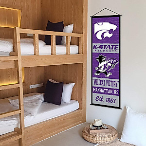 Kansas State Wildcats Banner and Scroll Sign