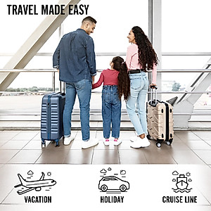 Veken 8 Set Packing Cubes for Travel, Gifts for Women Mom, Suitcase Organizer Bags for Luggage with Hanging Toiletry Bag and Shoe Bag, Vacation Essentials Travel Accessories for Cruise Ship