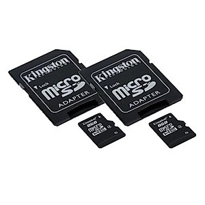 Polaroid IF045 Digital Camera Memory Card 2 x 8GB microSDHC Memory Card with SD Adapter (2 Pack)