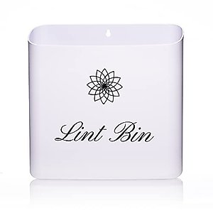 AfriOz Magnetic Lint Bin for Laundry Room Farmhouse Trash Can Is Designed for Laundry Room Organizing and Storage | Attach the Magnetic Container To Your Dryer Or Wall & Easily Dispose of Waste Lint