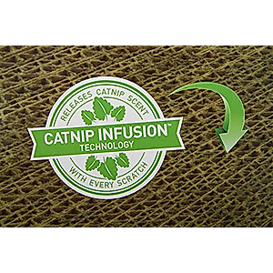 SmartyKat (2 Count) Super Scratcher+ Corrugated Cat Scratcher, Catnip Infusion Technology - Brown, Double Wide (Old Pkg), 2 Count