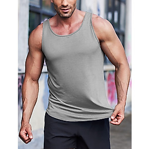 COOFANDY Men's 3 Pack Quick Dry Workout Tank Top Gym Muscle Tee Fitness Bodybuilding Sleeveless T Shirt