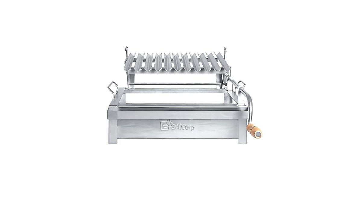 Grillcorp Stainless Steel Grill: Portable Lift System BBQ