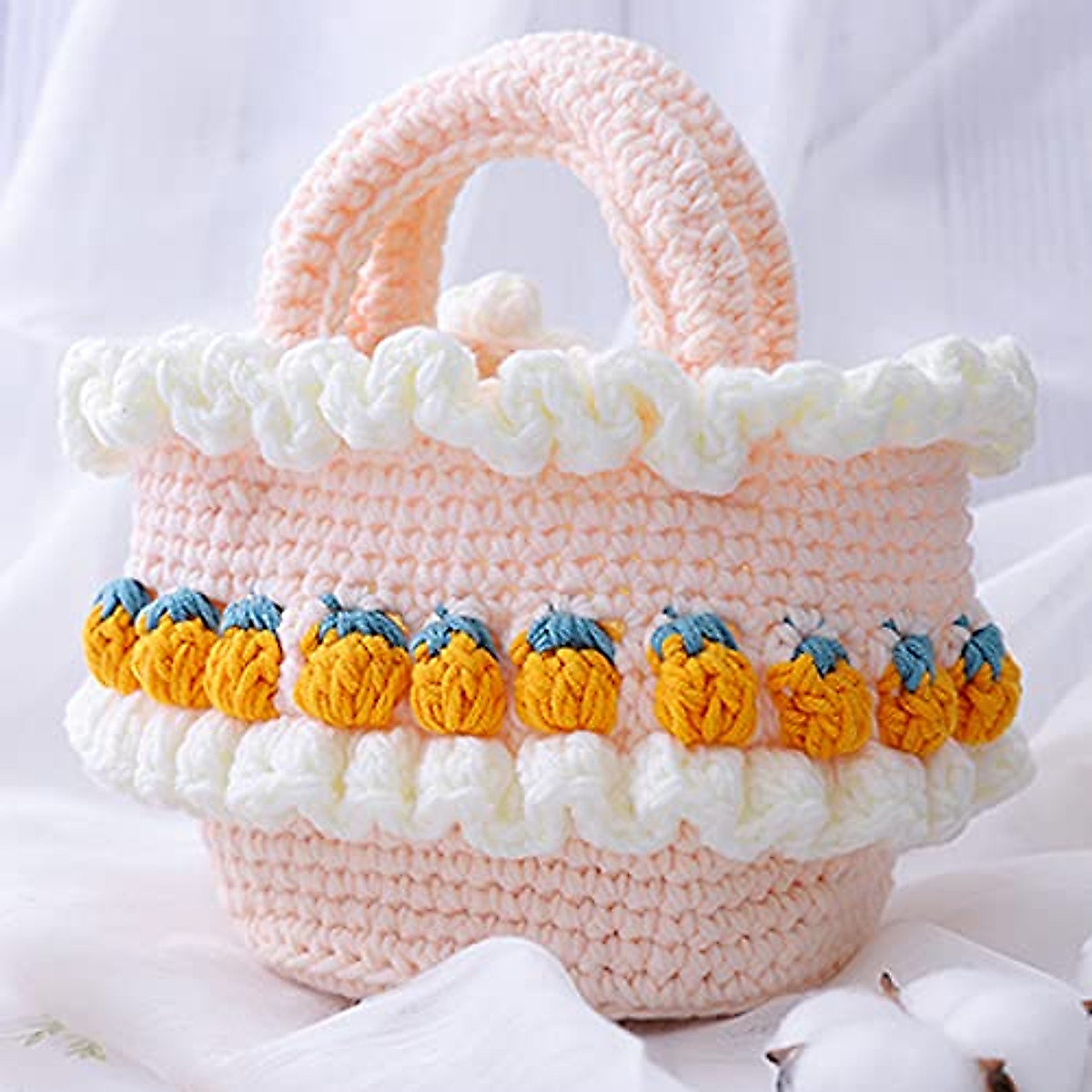 Blue Soft Acrylic Cotton Crochet Yarn DIY Knit Sweater Scarf Gloves Yarn Knitting Materials 240g