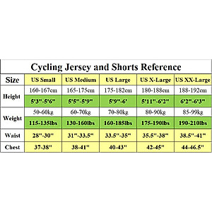 Men Cycling Short Kits Bike Biking Jackets Short Sleeve Padded Riding Gear US XL Yellow
