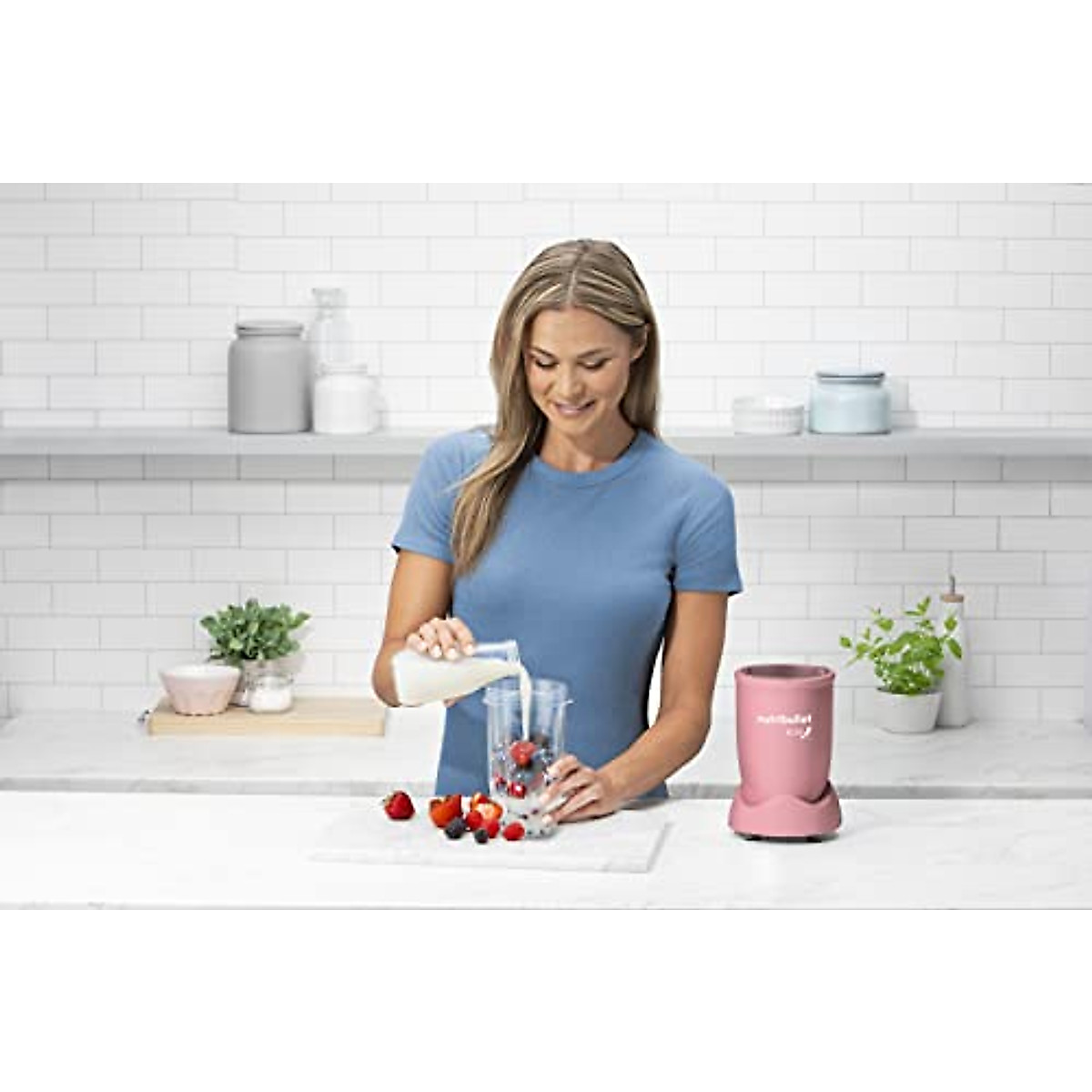 nutribullet Pro BCRF Exclusive, 12pc. Matte Pink