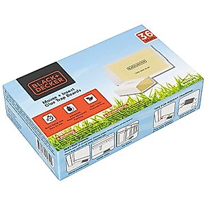 BLACK+DECKER Mouse Trap & Fly Trap- Mouse Traps Indoor for Home- Pest Control Sticky Traps & Spider Traps- Pre-Baited Glue Traps for Mice, Spiders, Cockroaches and Other Insects, 36 Pack