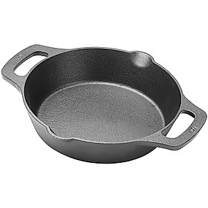 WINCO Cast Iron Skillet, Black