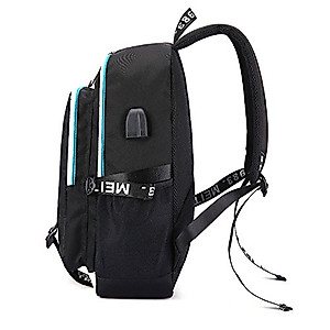 CHENMEILI SCP Printed Travel BackPack Laptop Bag College Bag Bookbag with USB Charging Port