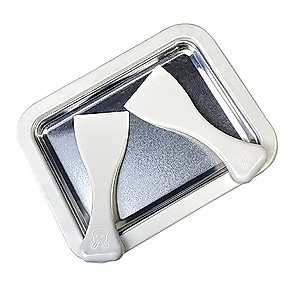 Bothyi DIY Ice Cream Maker Roller Pan with 2 Scrapers Versatile Aluminum Alloy 22.5x17.5cm Summer Yogurts Machine for Making Soft Serve Ice Cream, White