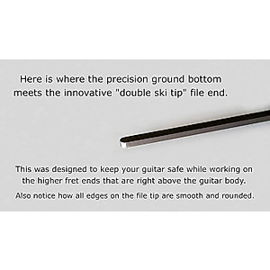 FretGuru Ultimate Fret End File 2 - Fix Sharp Fret Ends, Fret Sprout, Fret End Dressing File Pro Luthier Tool Guitar Tech [FINALLY AVAILABLE AGAIN - ADVANCED NEW DESIGN SHIPPING NOW]
