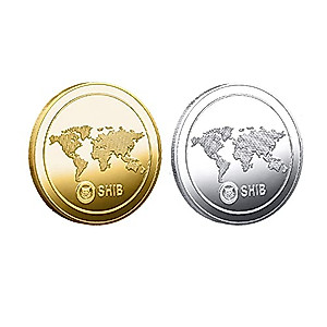 NA Shiba Inu Dogecoin Coin, Shiba Shib Token Coins, Physical Akita Shiba Inu Coins Set of 2