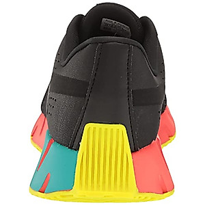 Reebok Men's Zig Dynamica 2.0 Sneaker, Black/Orange Flare/Acid Yellow, 10.5