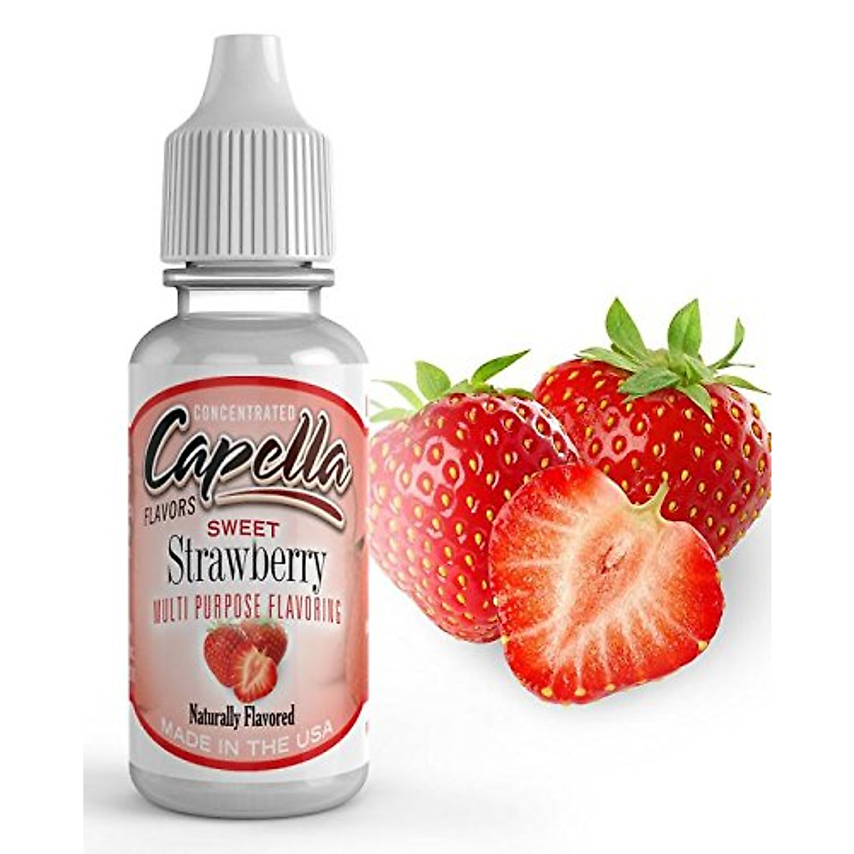 Capella Flavor Drops, 4 Pack Assortment Bundle - Sweet Strawberry, Sweet Watermelon, Pink Lemonade, Cool Mint