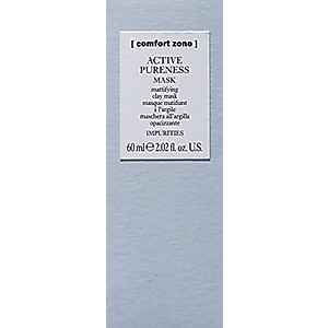 [ Comfort Zone ] Active Pureness Mask, Mattifying Clay Face Mask, Absorb And Minimize The Appearance Of Pores, 2.02 Fl. Oz.