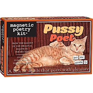 Magnetic Poetry - Pussy Poet Kit - Words for Refrigerator - Write Poems and Letters on The Fridge - Made in The USA