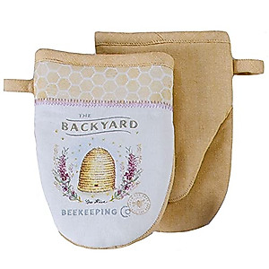 Kay Dee Designs 4 Piece Farmhouse Backyard Bee Keeping Kitchen Bundle, 2 Towels and 2 Grabber Mitts