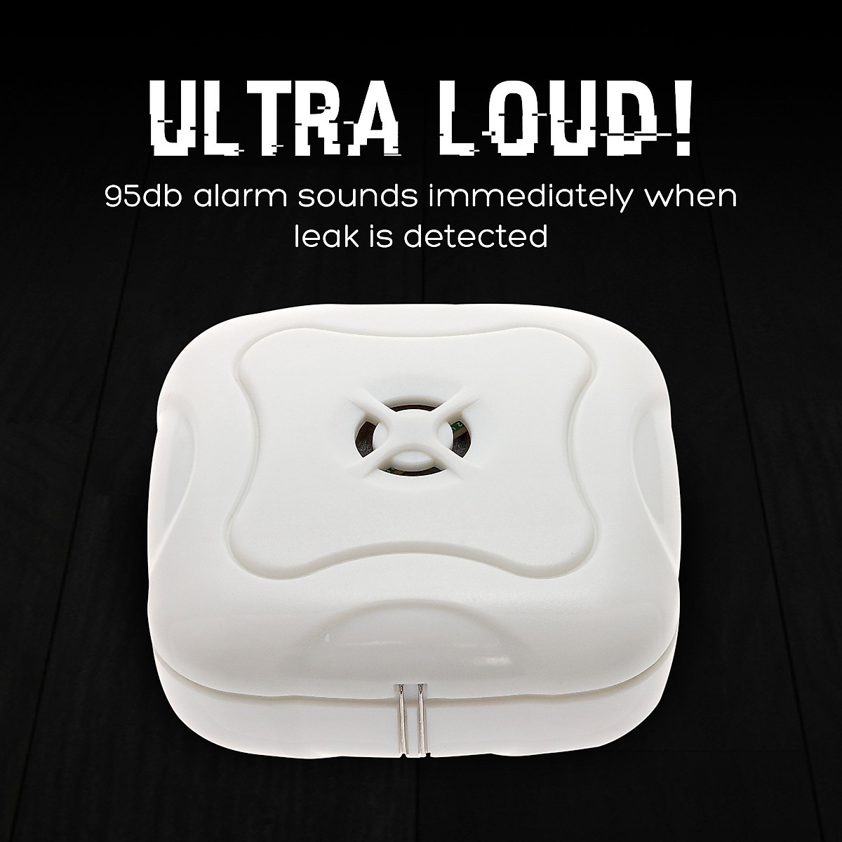 8 Pack Water Leak Detector - 95 dB Flood Detection Alarm Sensor for Bathrooms, Basements, Laundry Rooms, Garages, Attics and Kitchens by Mindful Design (White)