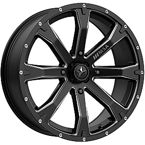 MSA Offroad Wheels MA42 15X7 4X110 S-BLK MILL 10MM - M42-05710