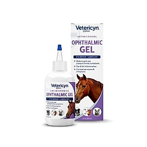 Vetericyn Plus Ophthalmic Eye Gel for Horses | Eye Ointment Alternative to Lubricate and Relieve Horse Eye Irritations, Safe for All Animals. 3 ounces