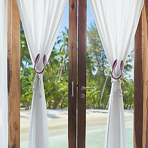 Magnetic Curtain Tiebacks Curtain Pull Backs Curtain Ties Window Curtain Tie Backs with Hooks for Home Bedroom Curtain