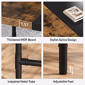 LITTLE TREE 6FT Conference Table 70.8L x 31.5W inch Meeting Table Conference Room Tables Modern Rectangular Seminar Training Table for Office, Brown