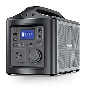 300W Portable Power Station,ORICO Aluminum 461Wh/124800mAh Solar Generator Pure Sine Wave Lithium Battery Pack with PD 60W /1AC/3USB/2DC/Car Charger Ports for Outdoors Camping Travel Emergency