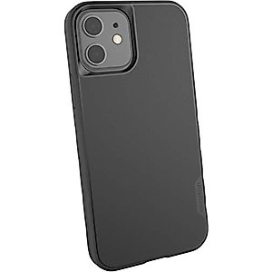 Smartish iPhone 12/12 Pro Slim Case - Gripmunk [Lightweight + Protective] Thin Cover (Silk) - Black Tie Affair