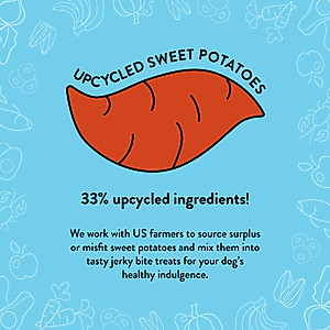 Shameless Pets Jerky Dog Treats, Duck-Tato - Healthy Dog Chews for Digestion Support with Fiber - Dog Treats with Real Cage-Free Duck - Free from Grain, Corn & Soy - 1-Pack