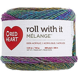 Red Heart Roll with it Melange Catwalk
