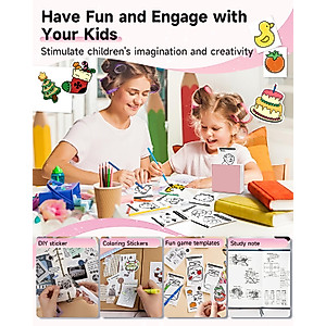 Memoking Inkless Bluetooth Printer Wireless - 2" Thermal Mini Printer Portable Photo Printer - M02 Sticker Printer Machine for Pad&Phone, HD Mini Sticker Maker Machine Printer for Memos,Sticker,Photos